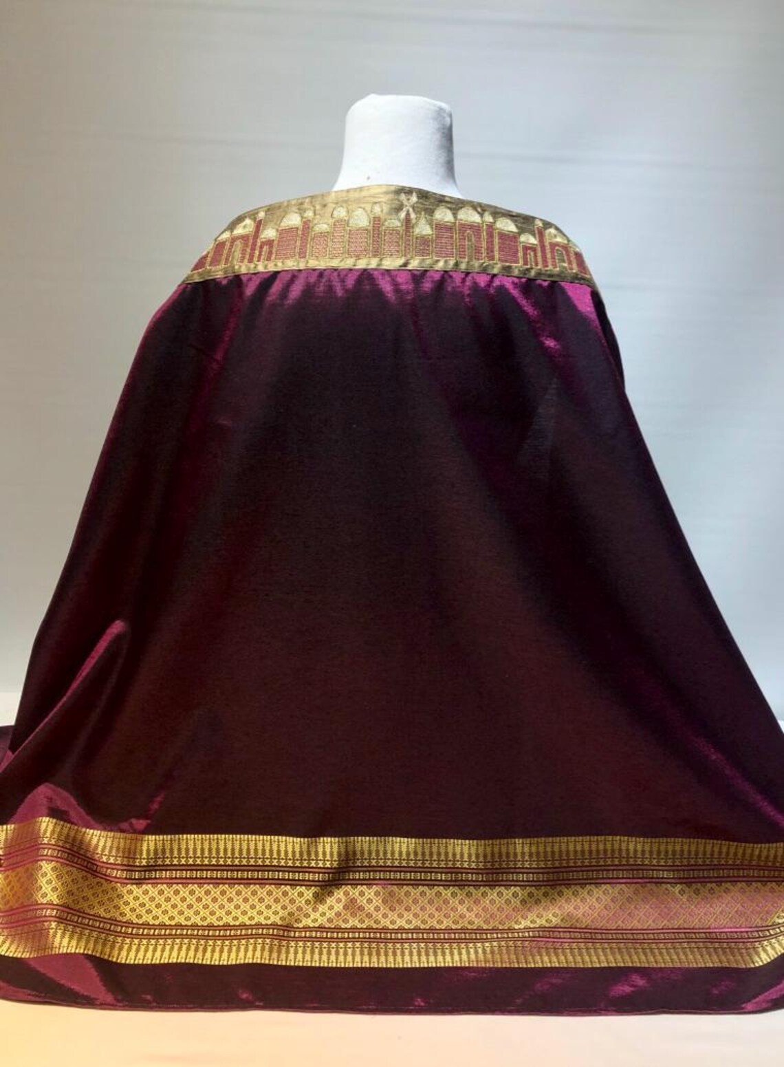 Burgundy and Gold Unique Tallit - Etsy