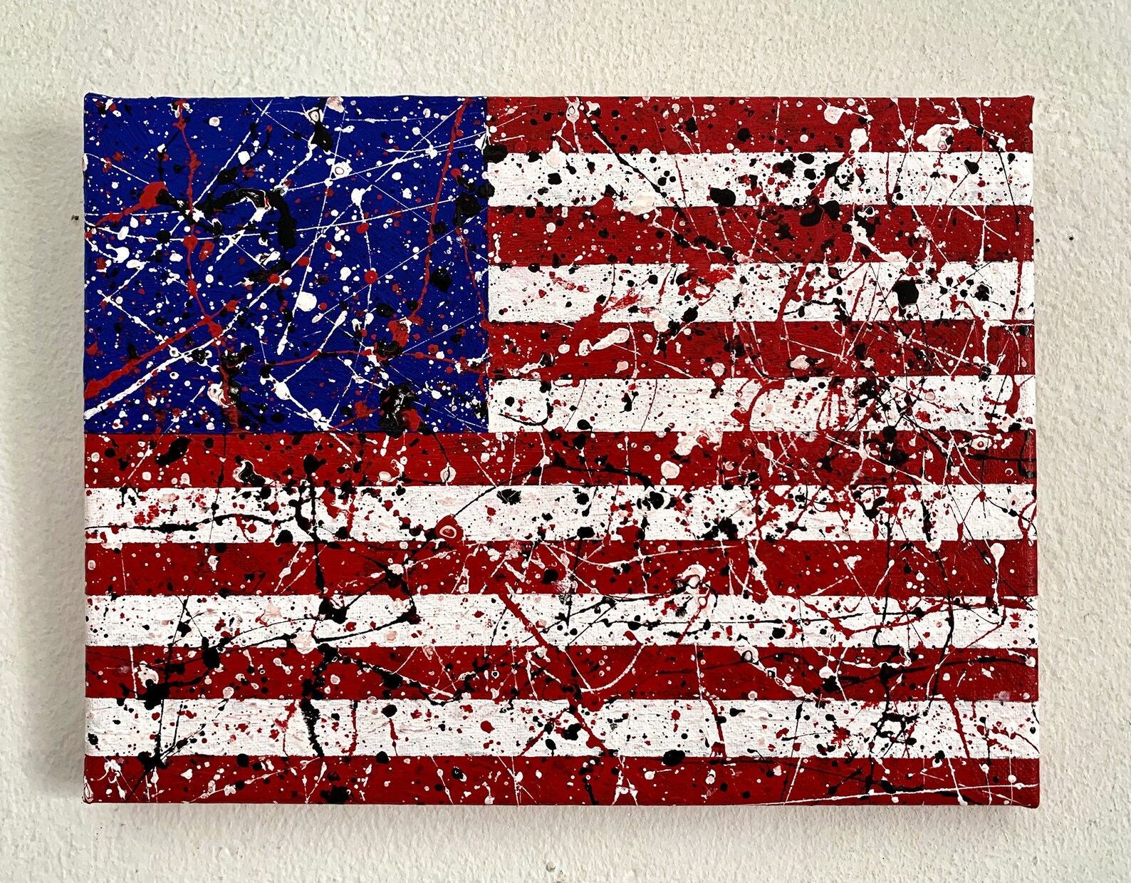Original Painting on Canvas Jasper Johns Jackson Pollock - Etsy