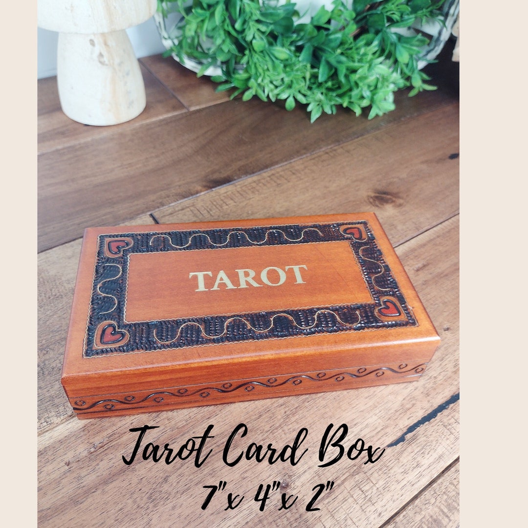 Tarot Card Box - Tarot Card Box, Witch Box, Tarot Deck Holder, Oracle ...
