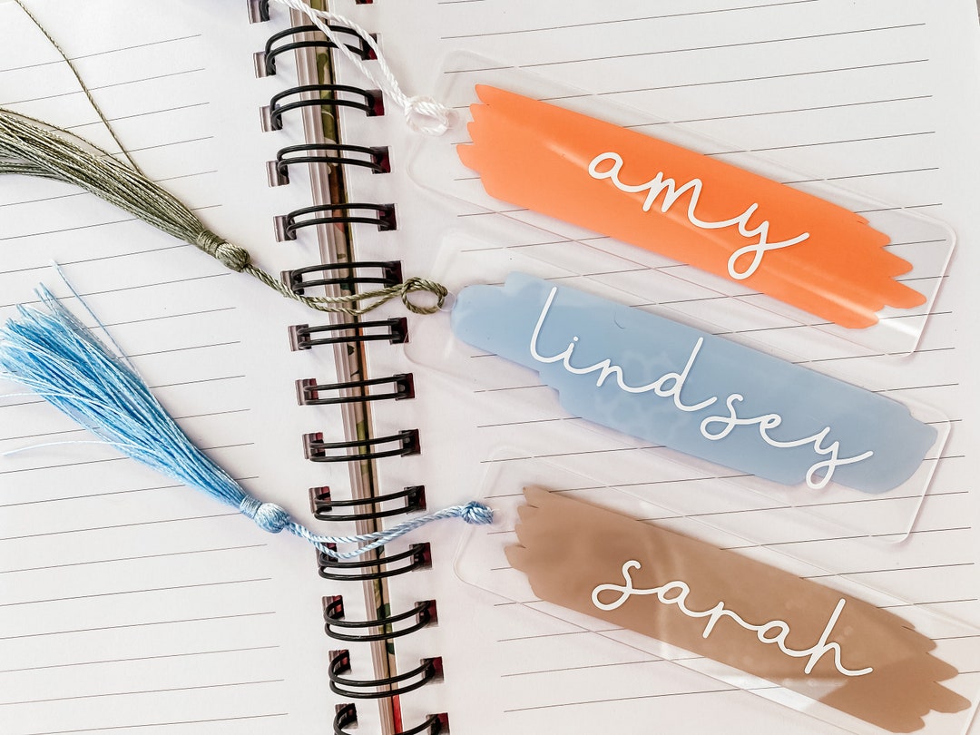 Acrylic Name Bookmark, Personalized Bookmark, Book Lover Gift, Book ...