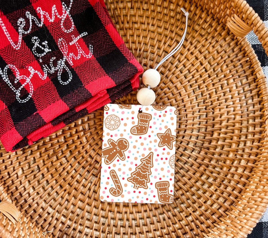 Gingerbread Cookie Christmas Freshie, Christmas Air Freshener ...