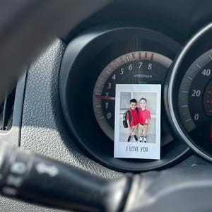 Personalized Polaroid Photo Sticker: Car Dashboard Picture Gift - Etsy