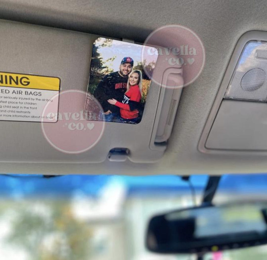 Custom Photo Car Visor Clip, Photo Car Accessory, Sun Visor Picture ...