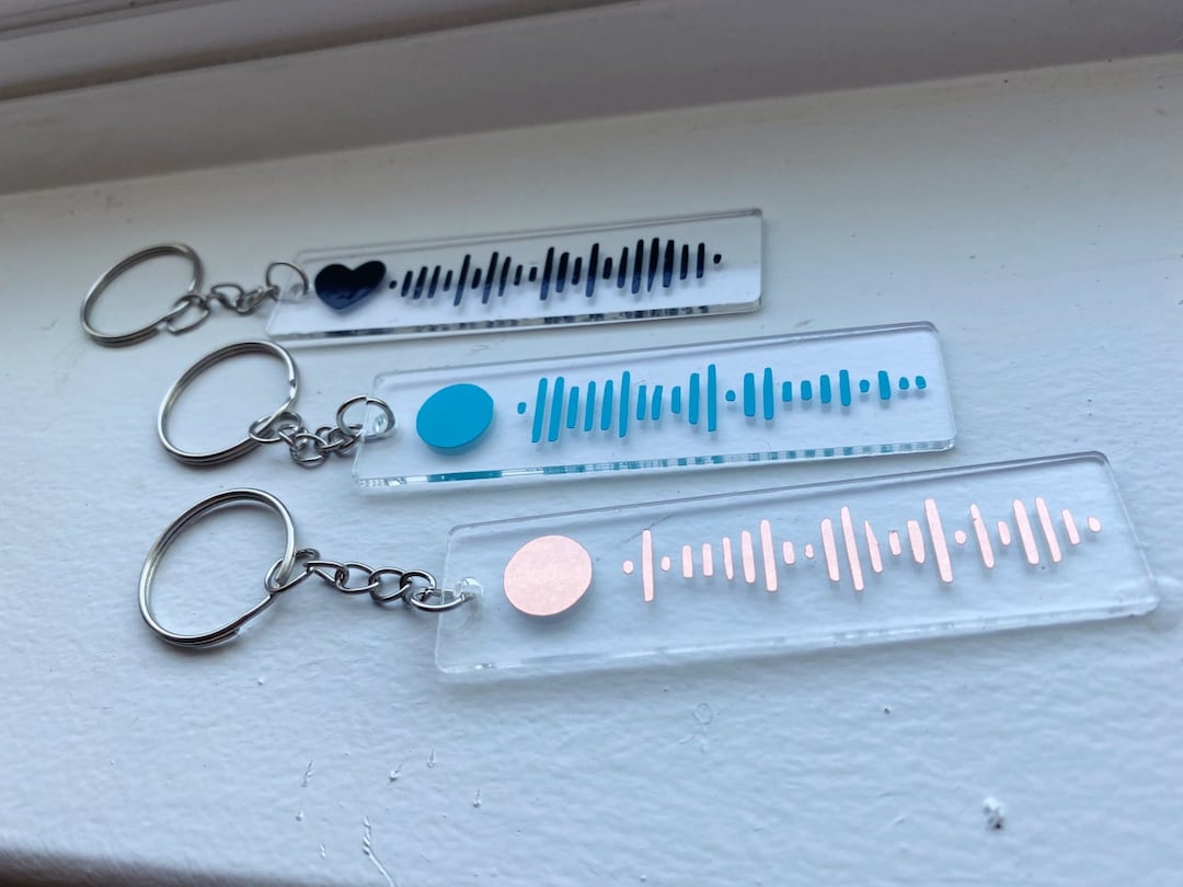 Song Keychain Custom, Acrylic Song Keychain, Personalized Keyring With ...