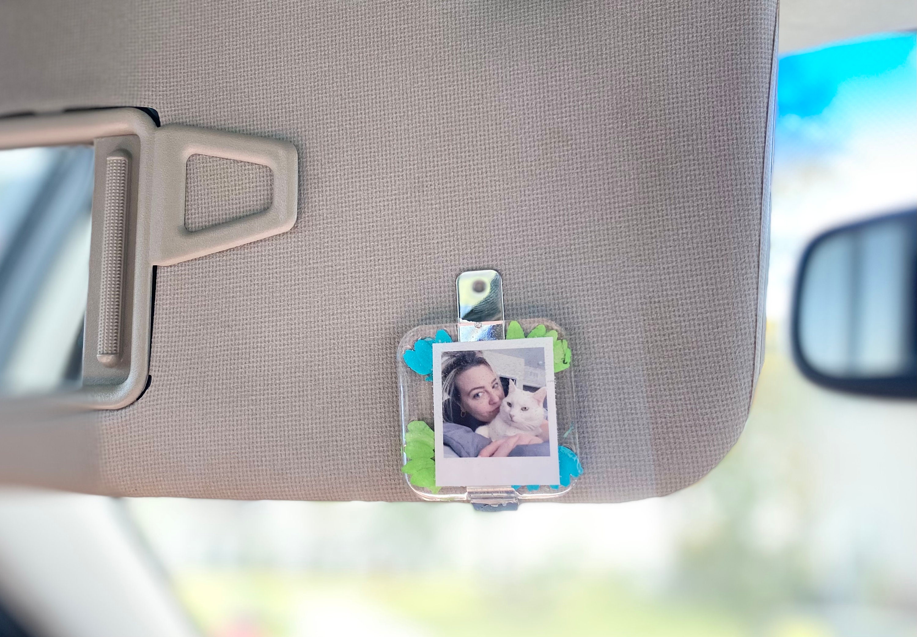 Custom Photo Car Visor Clip Resin Photo Car Accessory Sun - Etsy UK