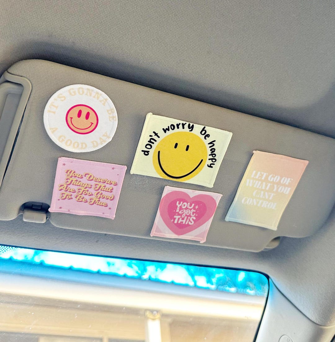 Custom Photo Patches, Personalized Adhesive Stickers for Car Visor ...