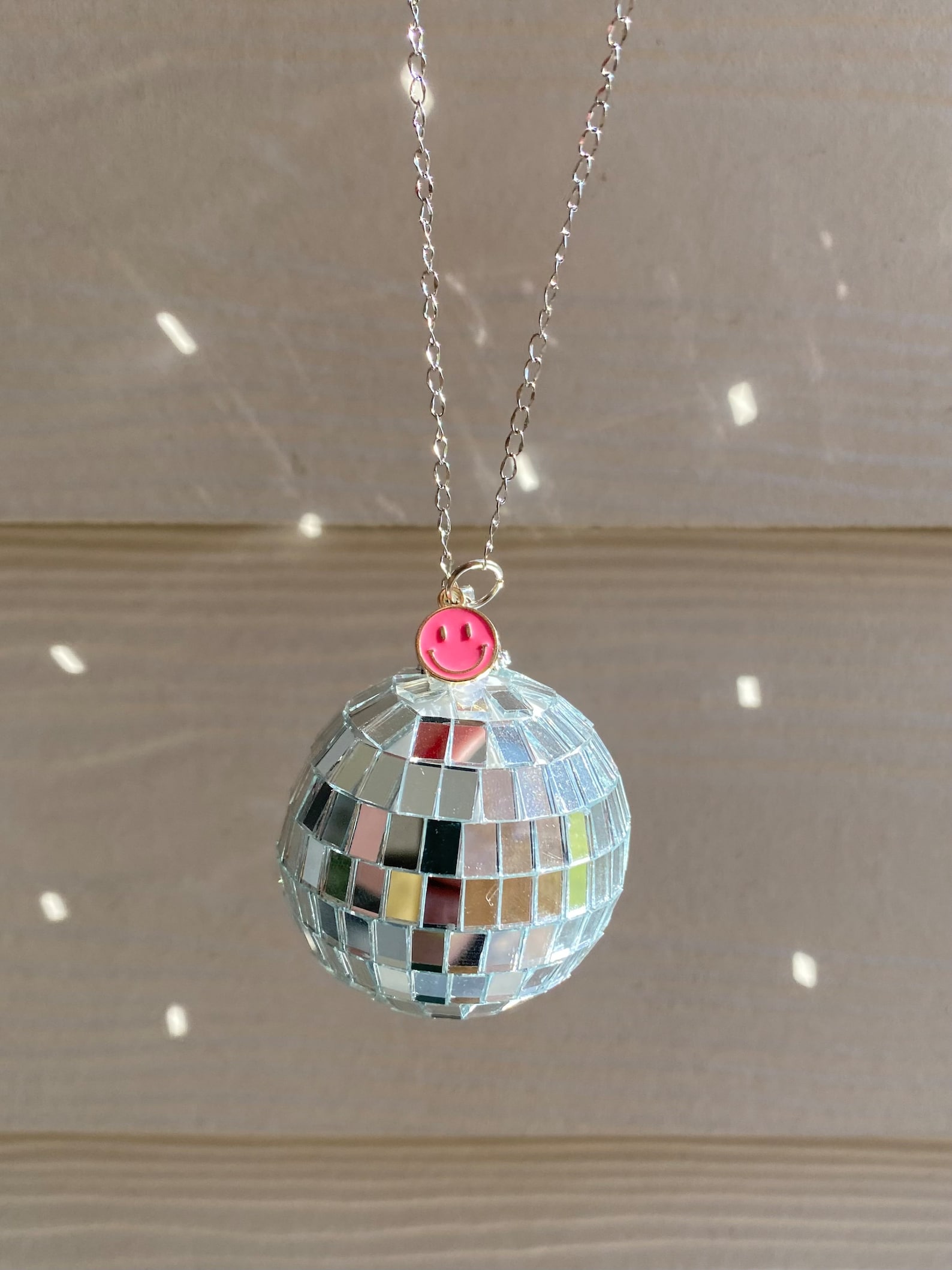 Disco Ball Car Charm, Disco Rearview Hanger, Trendy Rear View Mirror ...