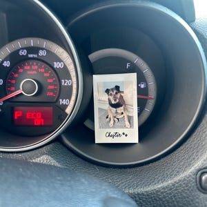 Personalized Polaroid Photo Sticker: Car Dashboard Picture Gift - Etsy