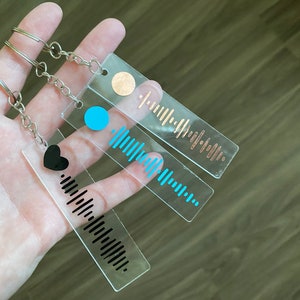 Song Keychain Custom, Acrylic Song Keychain, Personalized Keyring With ...