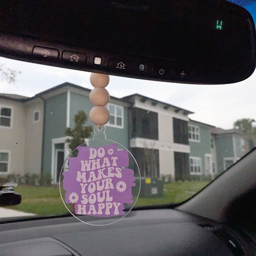 Sun Handmade Rearview Mirror Charm Rearview Accessory Car - Etsy