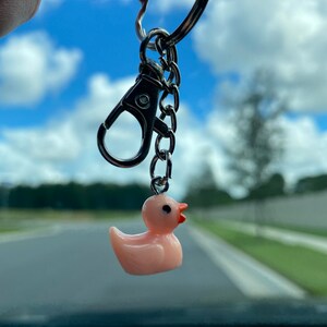 Duck Duck, Tiny Duck Keychain, Duck Key Accessories, Duck Charm, Rubber Ducky Keyring, You’ve ...
