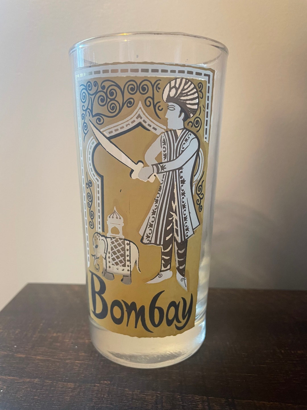 International Cities Bombay India Drinking Glass Tumbler Mid Century ...
