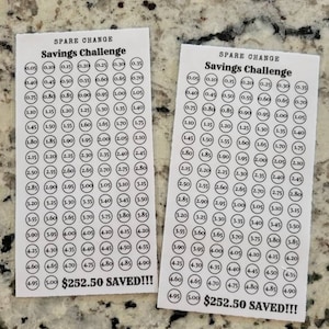 Spare Change Savings Challenge | Saving Challenges | Savings Tracker ...