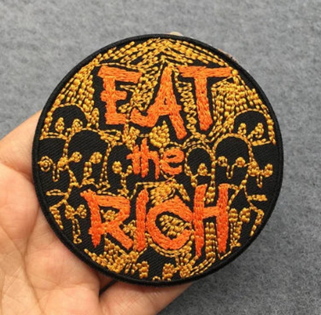 Eat the Rich Iron on Patch | Eat the Rich | Iron on Patch | Backpack ...
