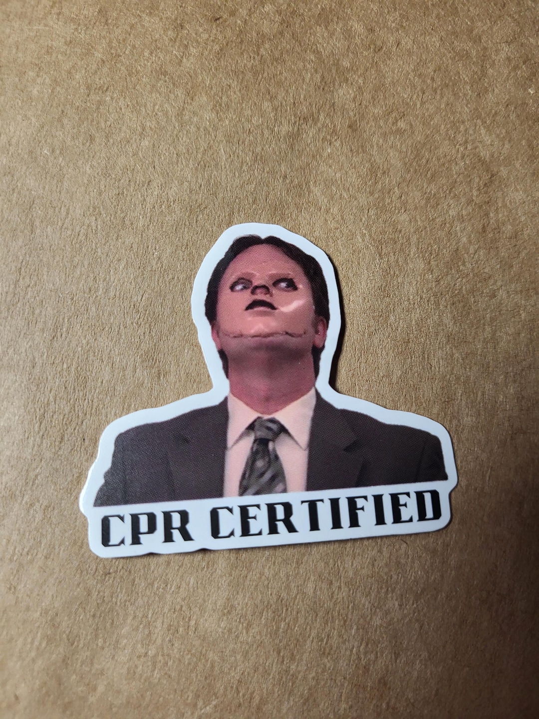CPR Certified - the Office, Dwight Schrute Sticker | Hardhat Stickers ...