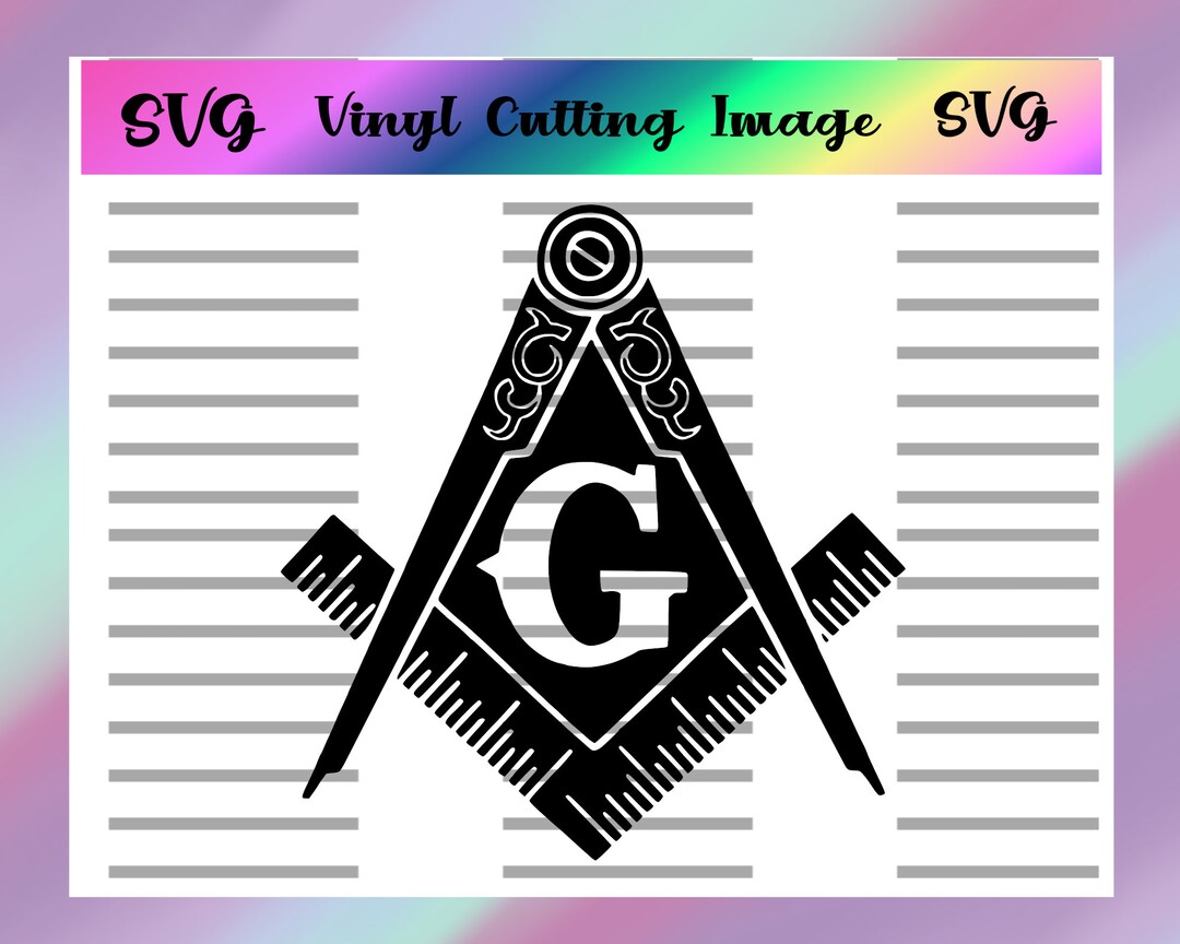 Masonic Symbol Digital Cut File SVG, Freemason. Mason. Grand Mason ...