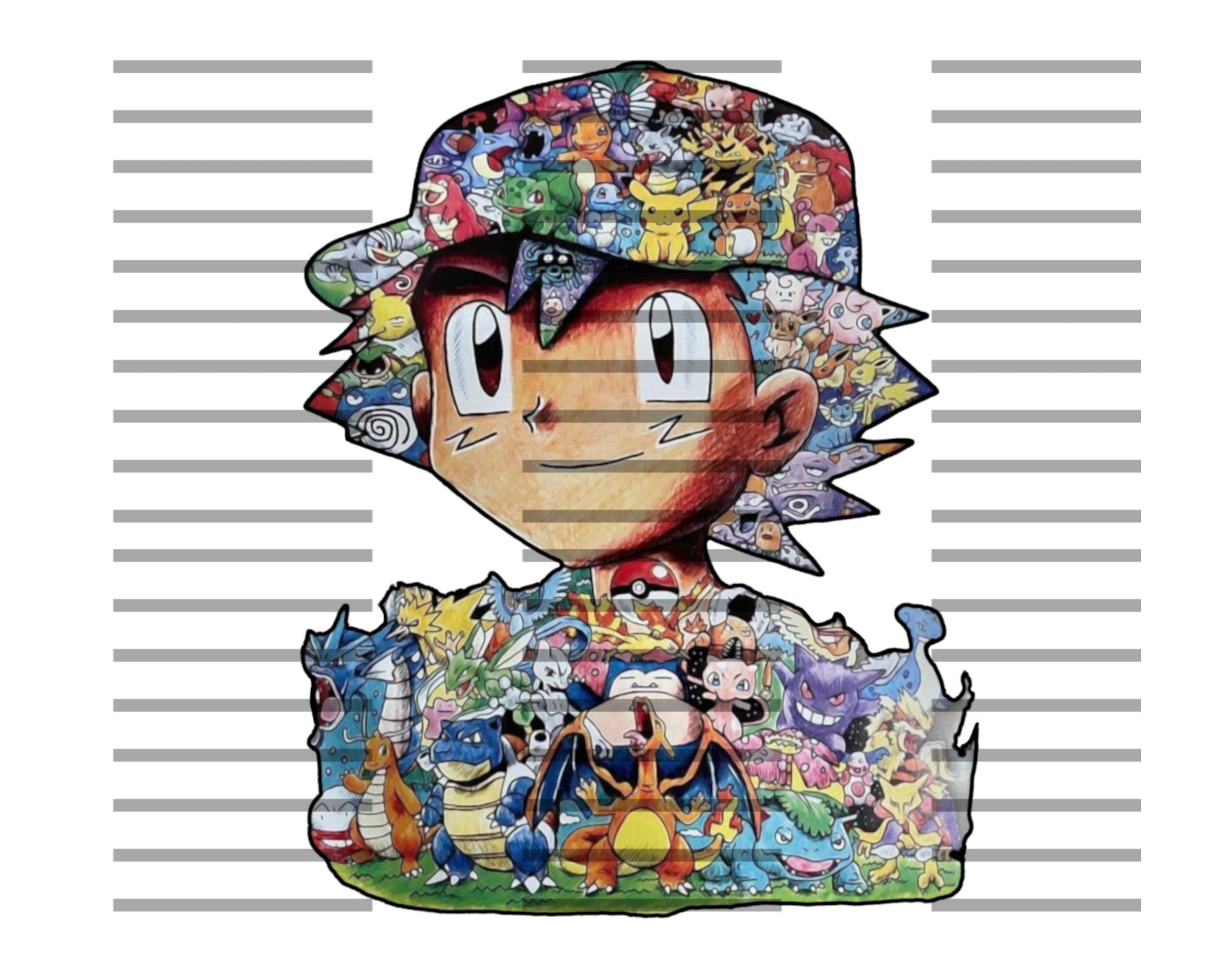 Digital Character Mashup Cartoon Characters PNG. Waterslide | Etsy