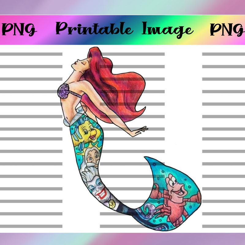 Little Mermaid Decal - Etsy