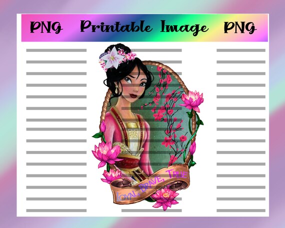 Loyal Brave True Mulan Digital Image PNG Waterslide - Etsy