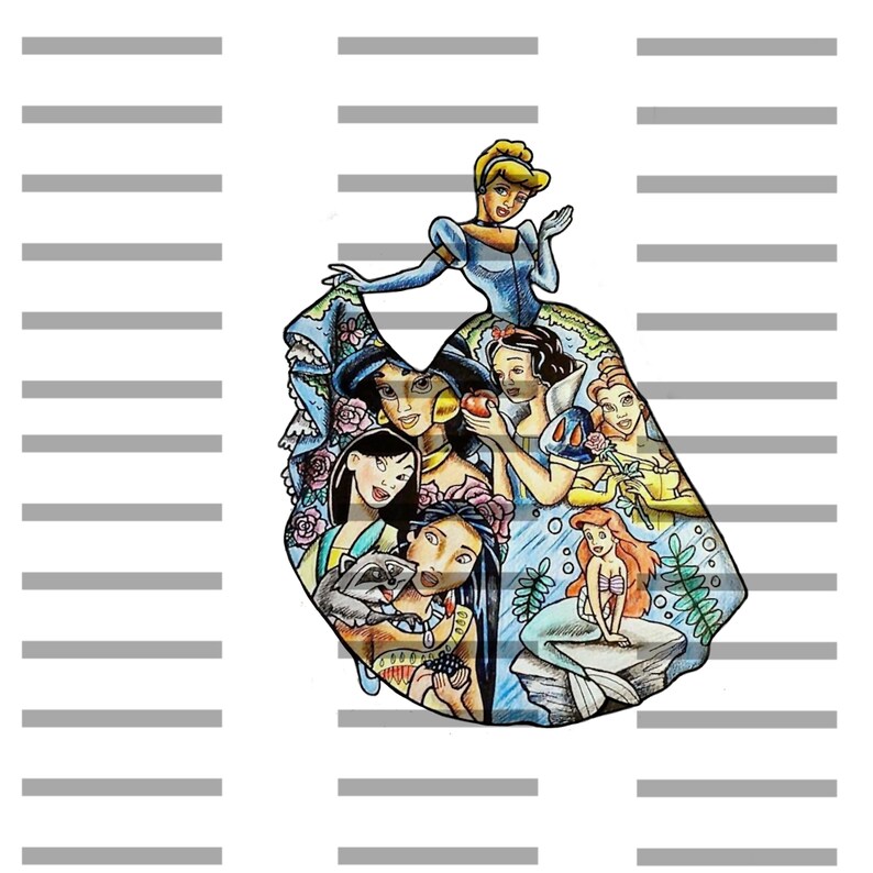 Character Mashup Digital Image Cartoon Waterslide - Etsy