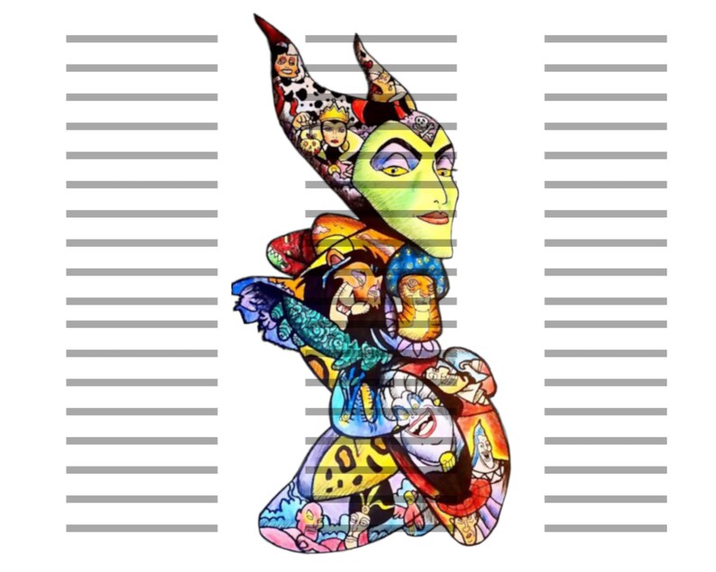 Character Mashup Digital Image PNG Cartoon Characters - Etsy