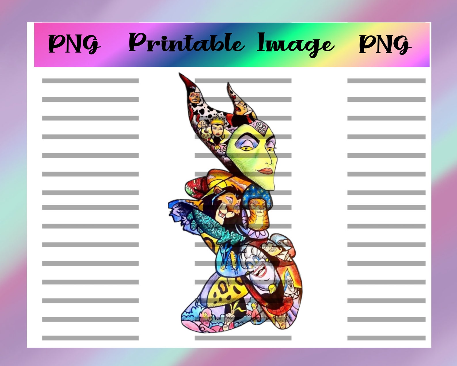 Character Mashup Digital Image PNG Cartoon Characters - Etsy