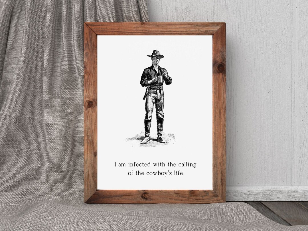 Western Quote Print Wall Art Poster Sign | Inspirational Digital ...
