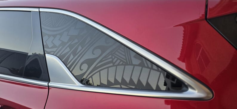 Polynesian Tribal Car Decal: Rear Window Vinyl Sticker - Etsy