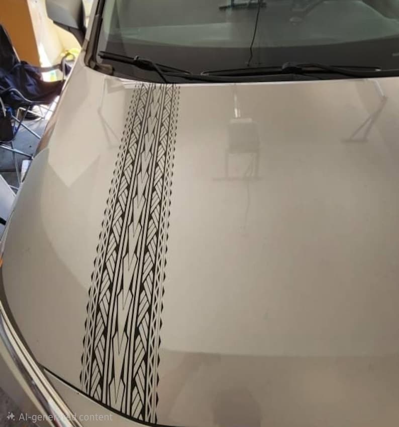 Polynesian Tribal Car Decal: Rear Window Vinyl Sticker - Etsy