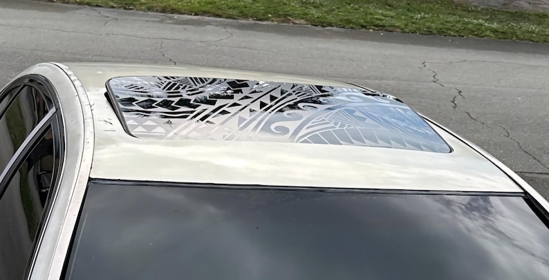 Polynesian Tribal Flower Car Decal: SUV, Jeep, Toyota Window Sticker - Etsy