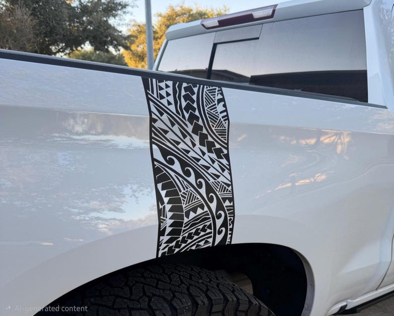 Polynesian Tribal Flower Car Decal: SUV, Jeep, Toyota Window Sticker - Etsy