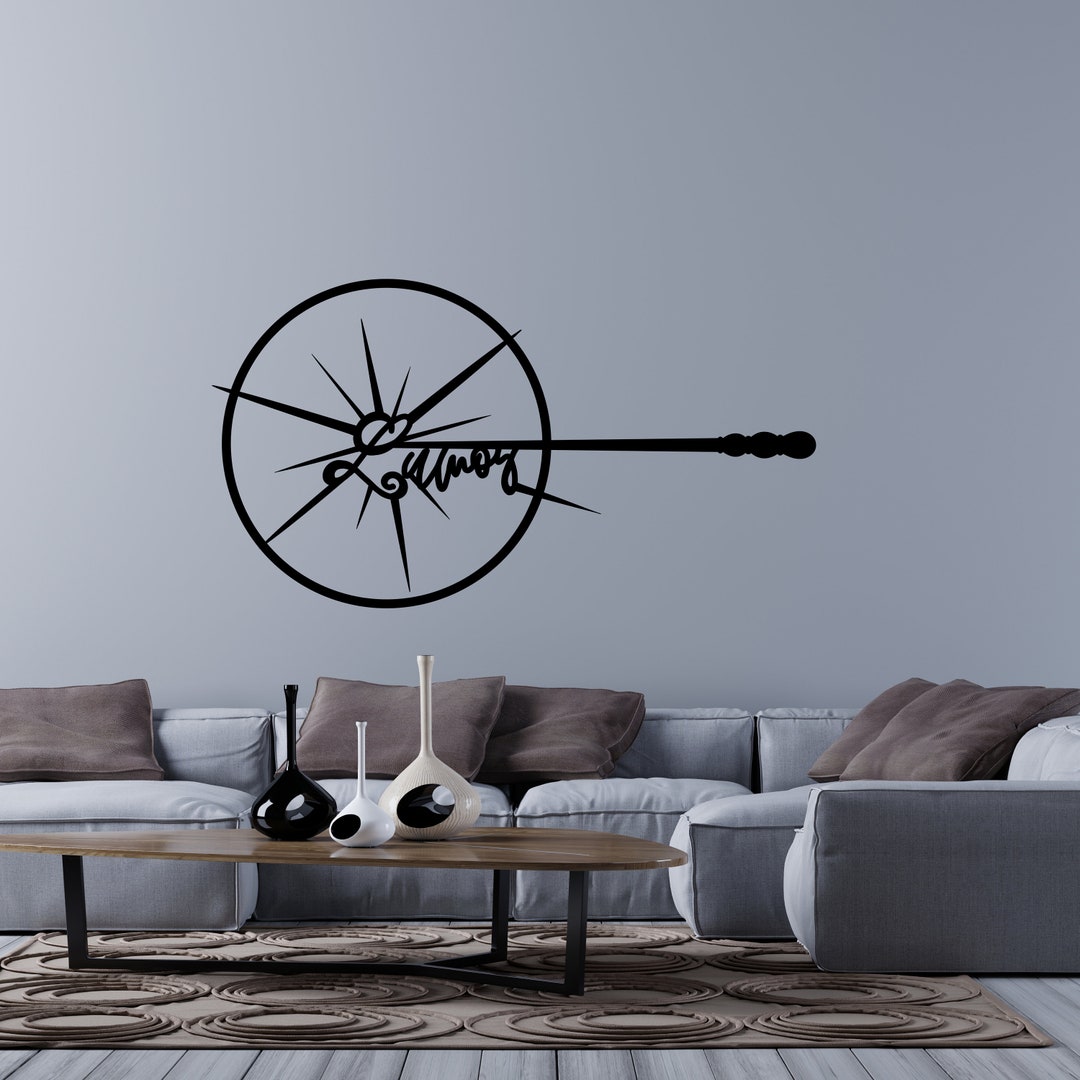 Lumos Wand Spell Metal Wall Art, Gifts for Them, Home Decor, Wall Decor ...