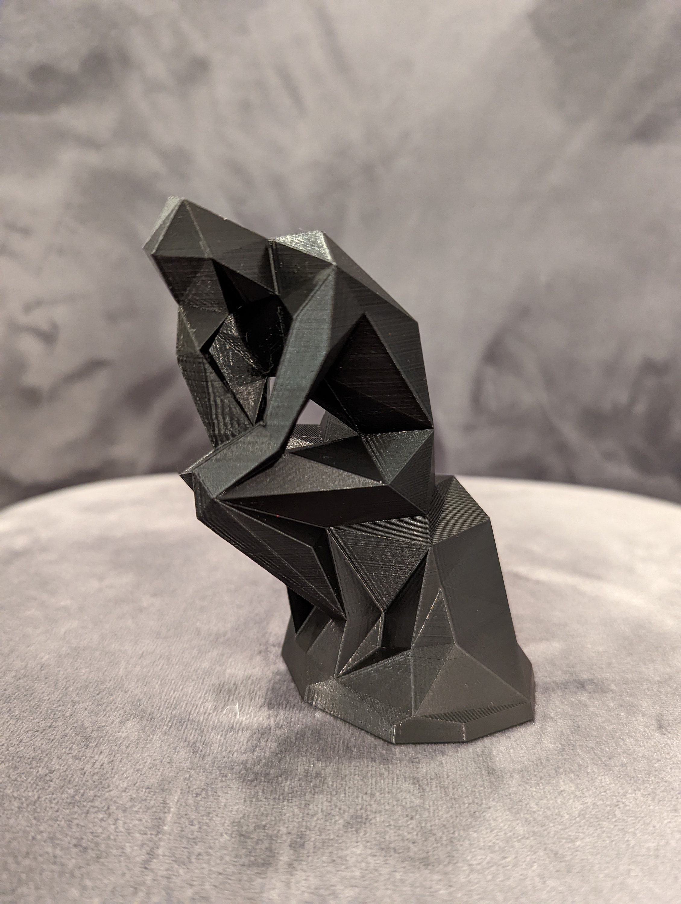 The Thinker Cubist 3D Print Auguste Rodin - Etsy