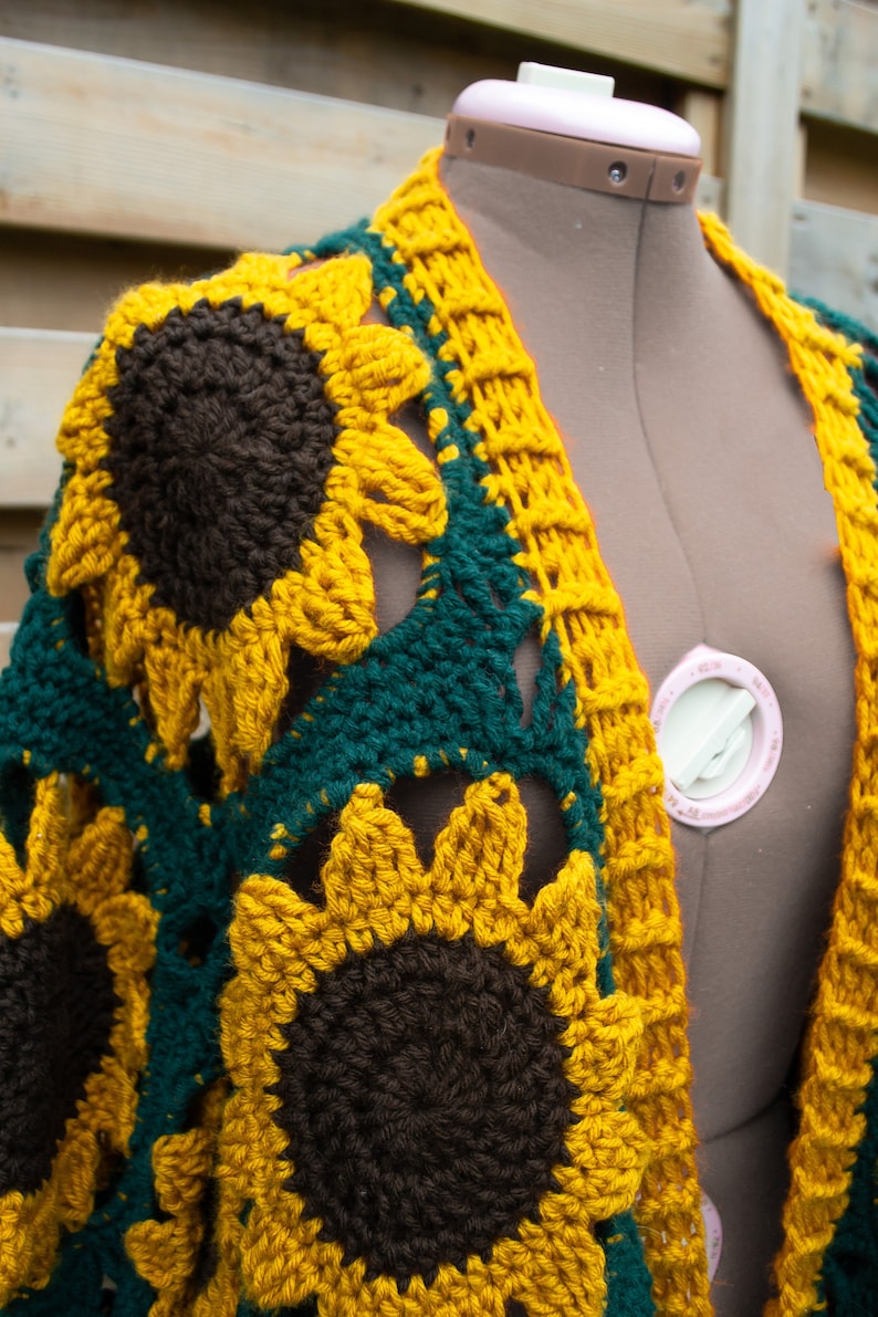 Sunflower Cardigan - Etsy