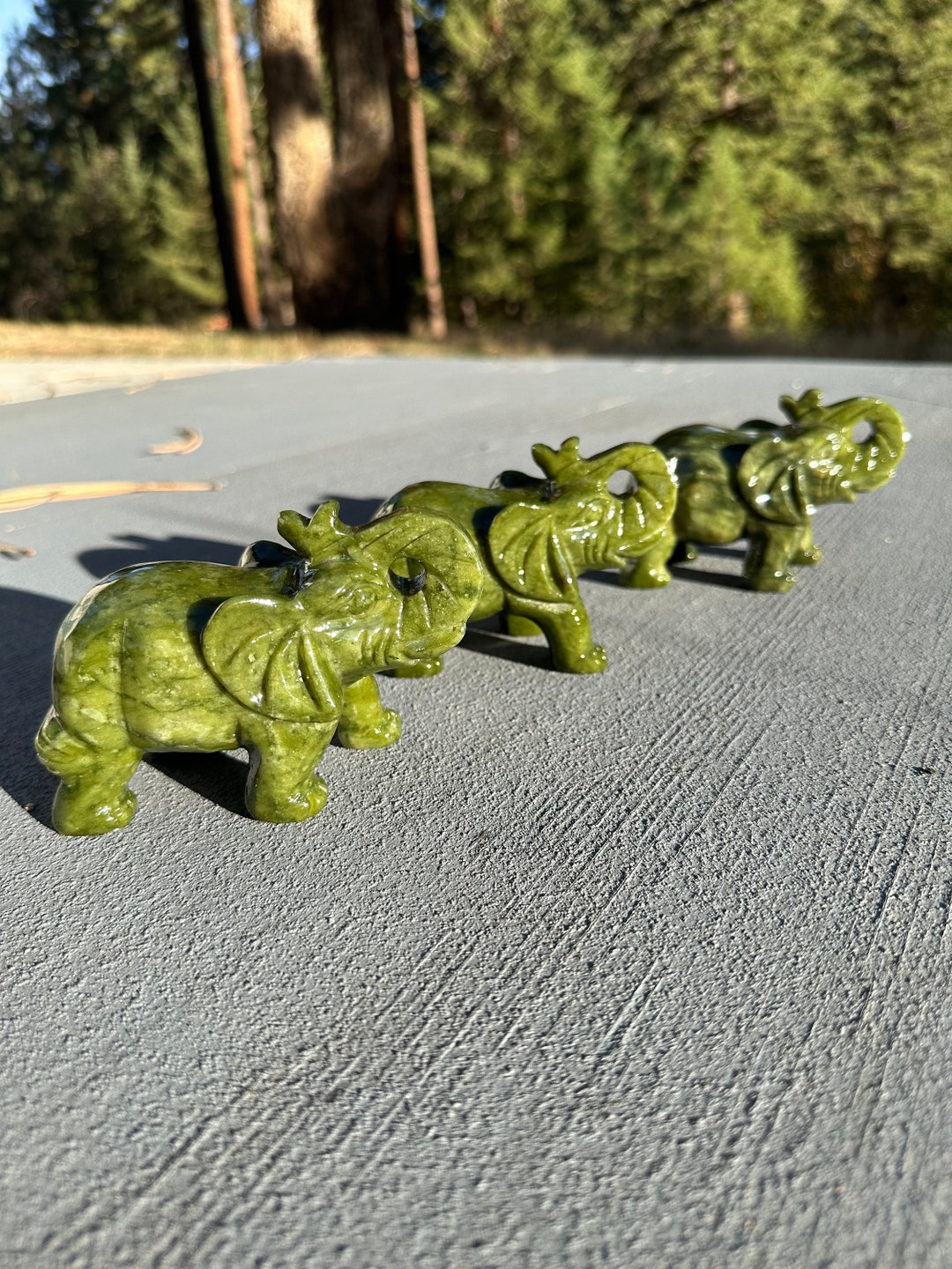 Jade Elephant Crystal Carving - Etsy