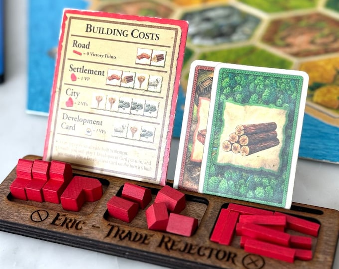 Customizable Settlers of Catan Piece Holder Sleek Road and City ...