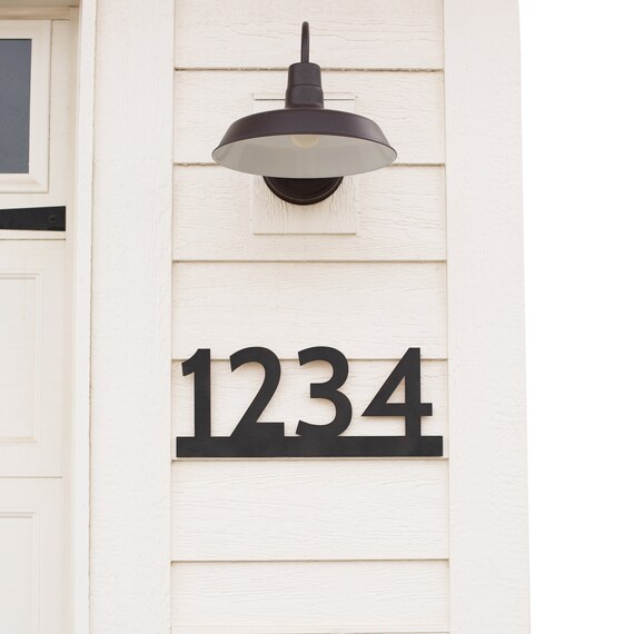 Modern Wood Address Sign Wooden House Numbers Address | Etsy