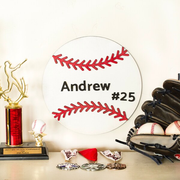 Wooden Baseball Sign - Etsy
