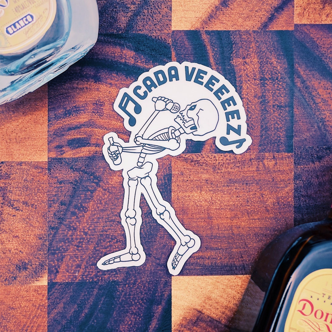 Calavera Latino Stickers Mexican Stickers Borracho - Etsy