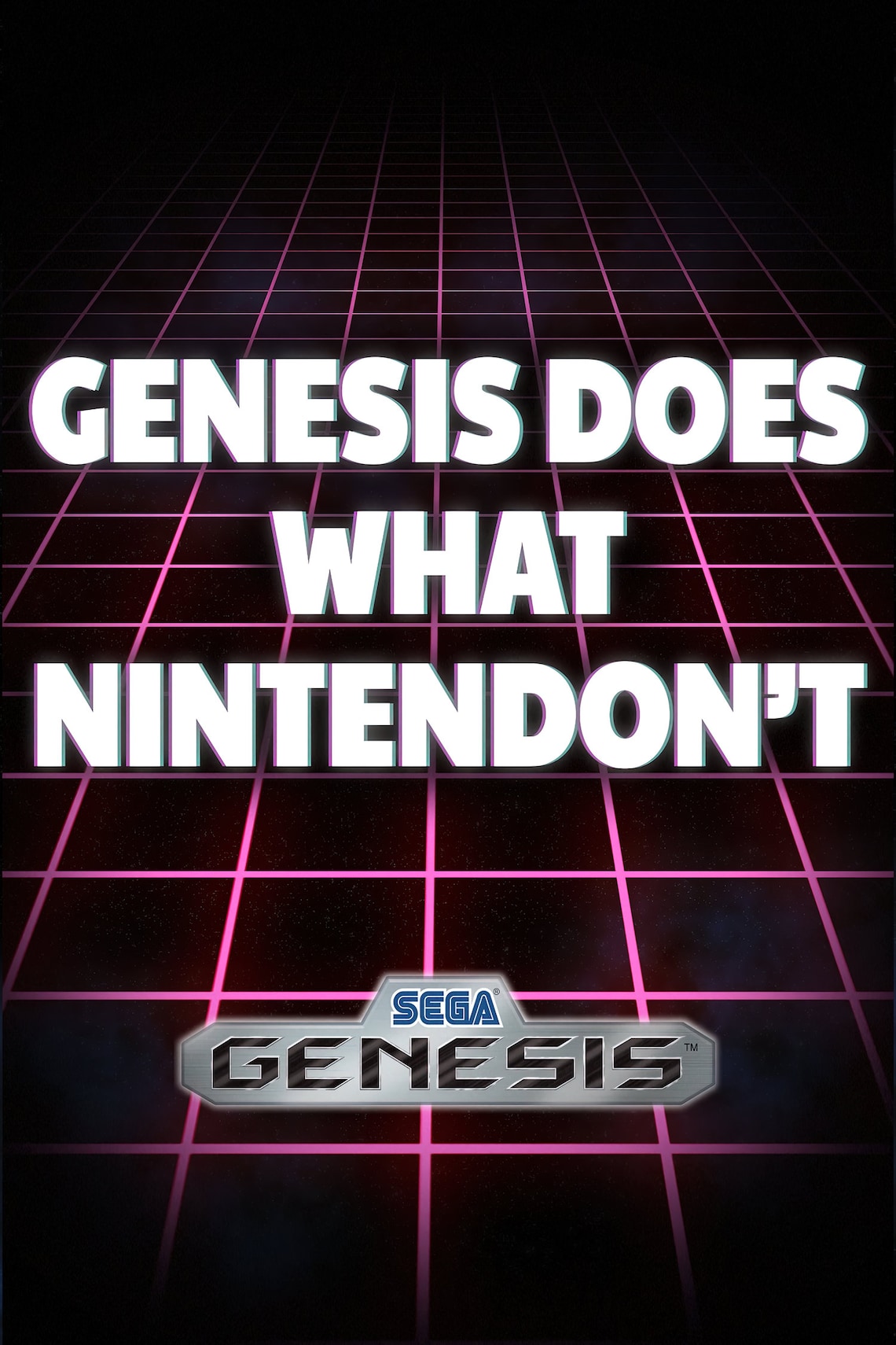 Genesis Does What Nintendon't Sega Poster or Magnet - Etsy