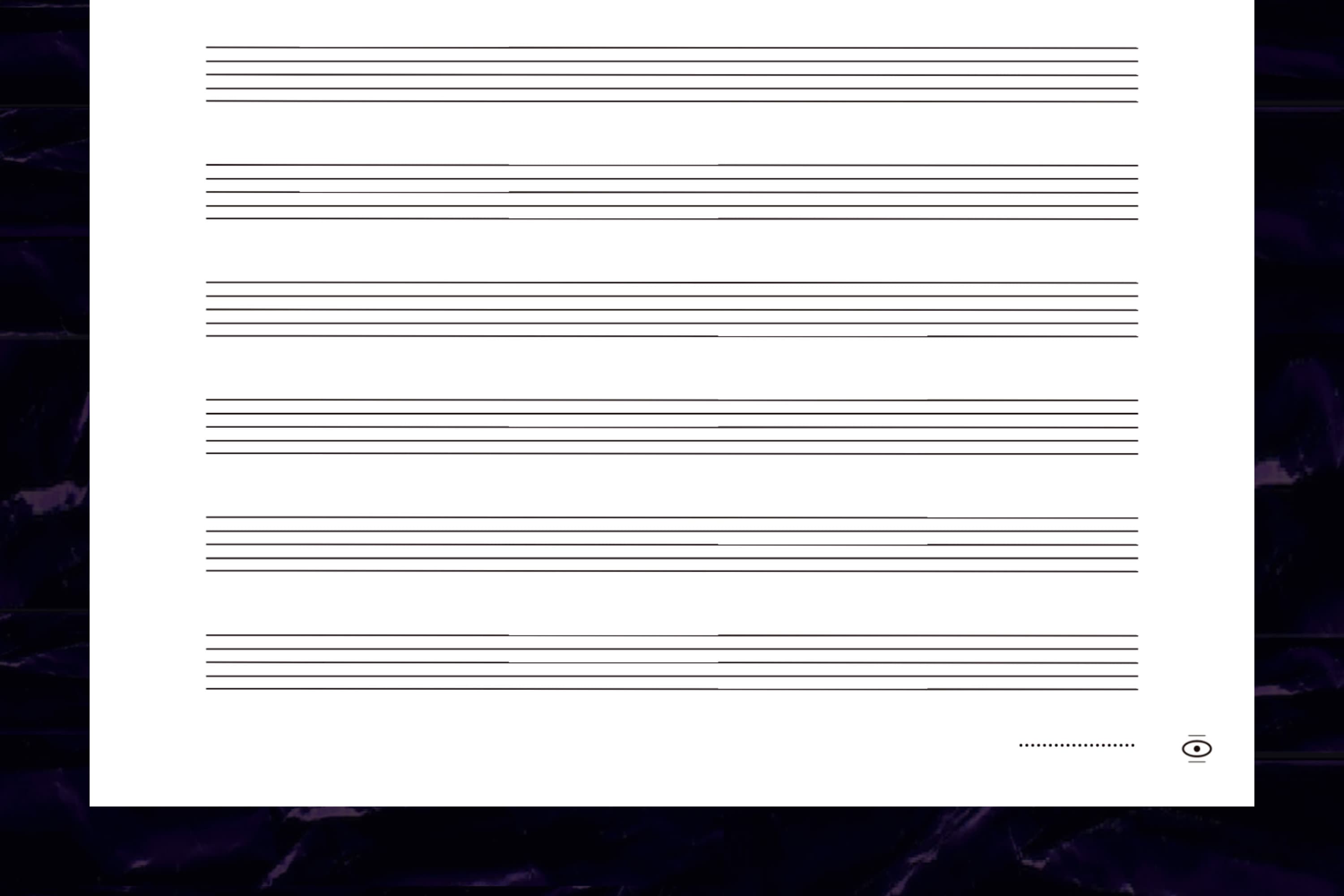 Printable Manuscript Paper With Title Date US Letter A4 12 Staff Blank ...