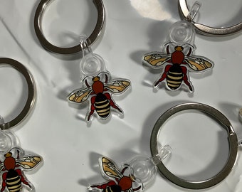 Mens Bee Keychain - Etsy