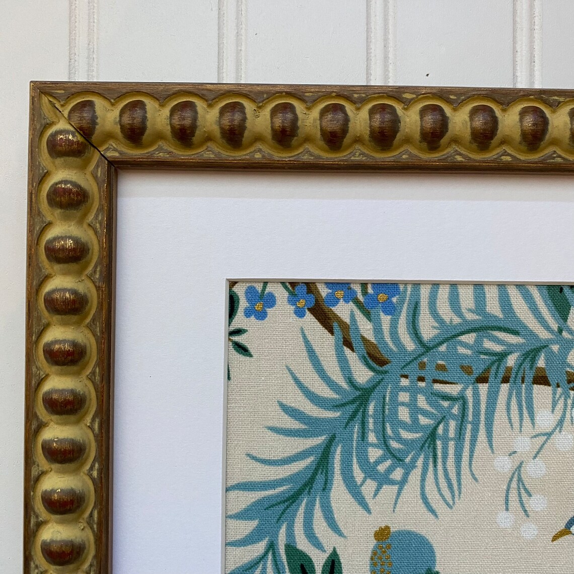 Rifle Paper Co. Cream Peacock Fabric Wall Hanging, Peacock Wall Art ...