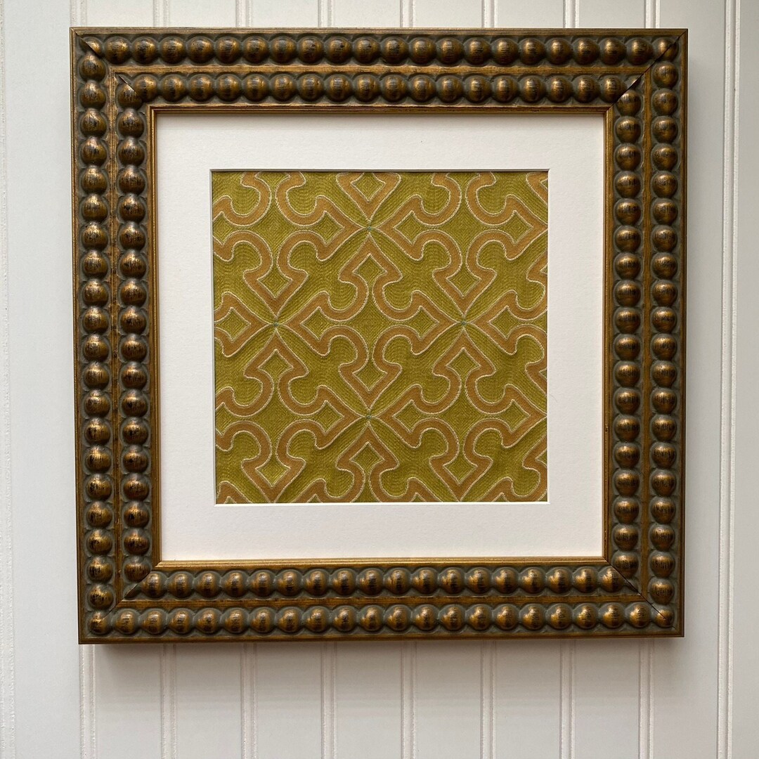 Fabric Wall Art Trellis Textile Wall Art Framed Textile Wall Hanging ...