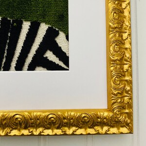 Velvet Wall Hanging Zebra Textile Wall Art Framed Wall Decor Gift for ...