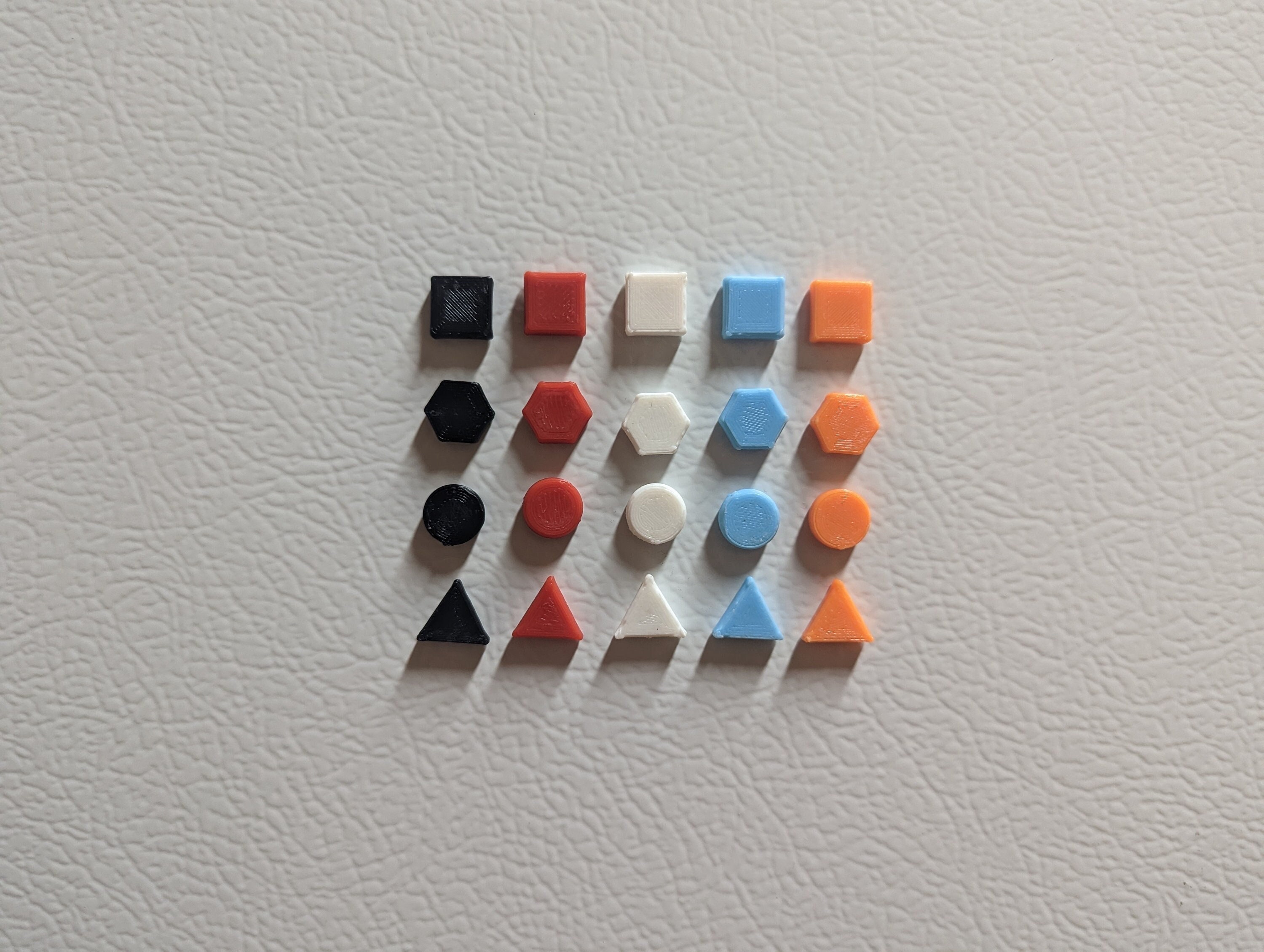 Colorful Small Magnet Set - Square, Hexagon, Circle, Triangle - Pack of ...