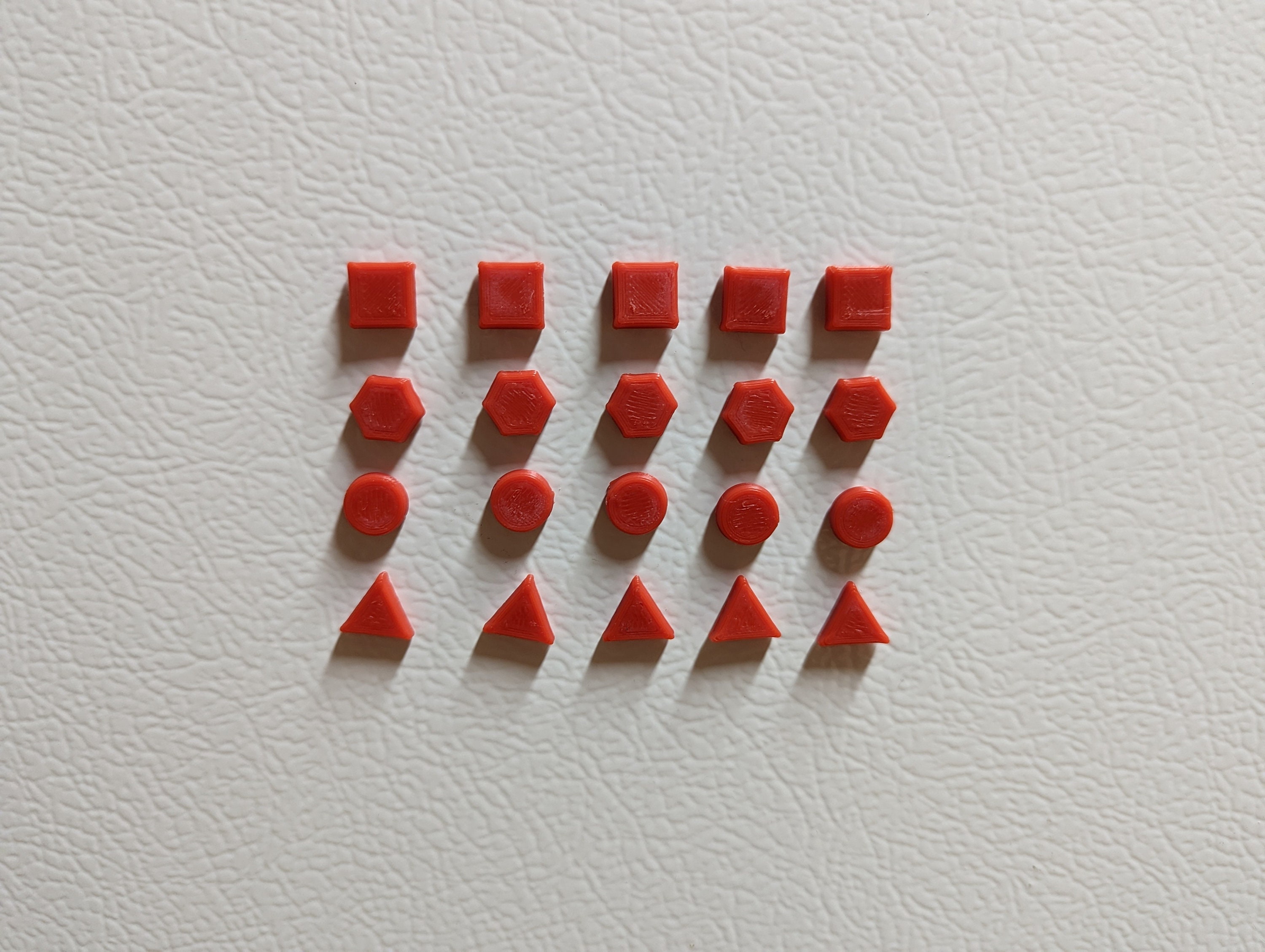 Colorful Small Magnet Set - Square, Hexagon, Circle, Triangle - Pack of ...