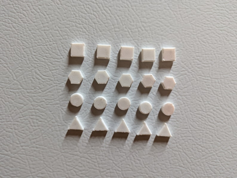 Colorful Small Magnet Set - Square, Hexagon, Circle, Triangle - Pack of ...