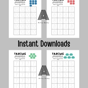 Tracing Numbers and Counting Cats - Etsy
