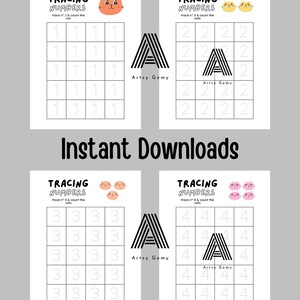 Tracing Numbers and Counting Cats - Etsy